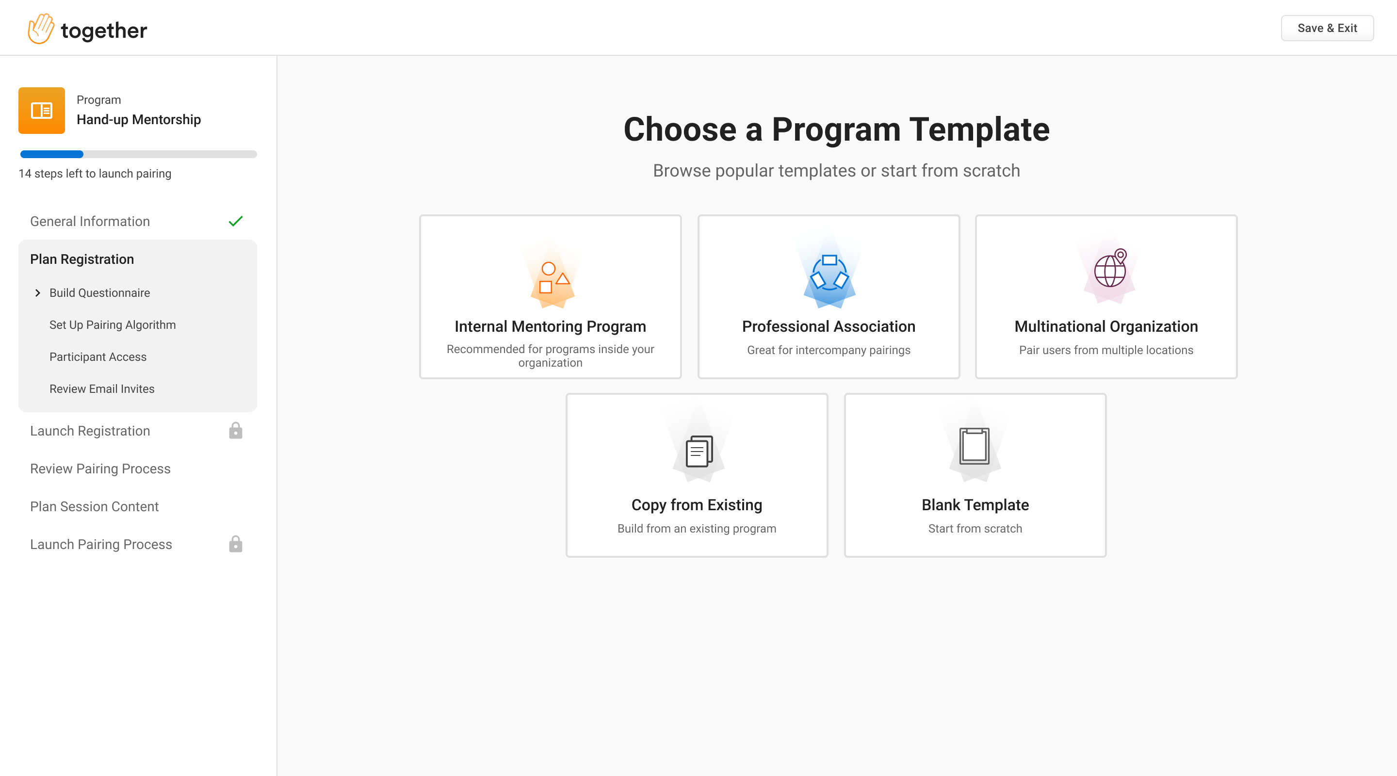 Mentoring app for employees [free matching tool] | Together Mentoring Software